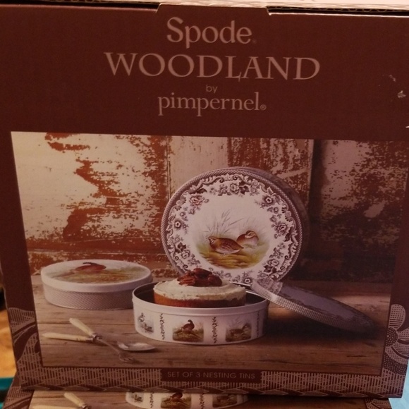 Pimpernel | Kitchen | Spode Woodland By Pimpernel Set Of 3 Nesting Tins ...